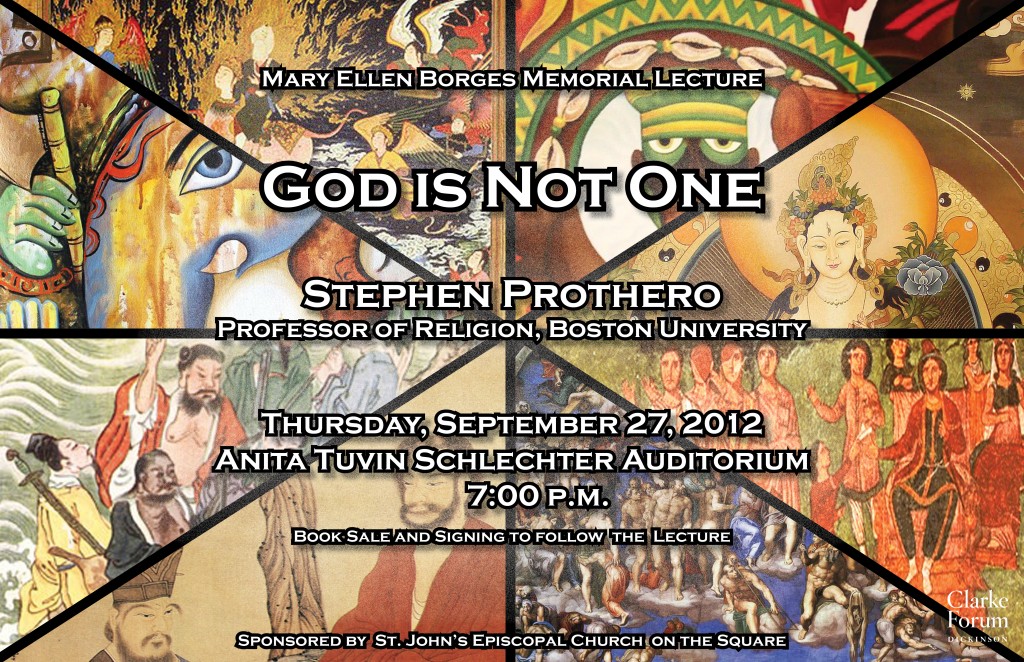 Stephen Prothero – “Mary Ellen Borges Memorial Lecturer” | Clarke Forum ...