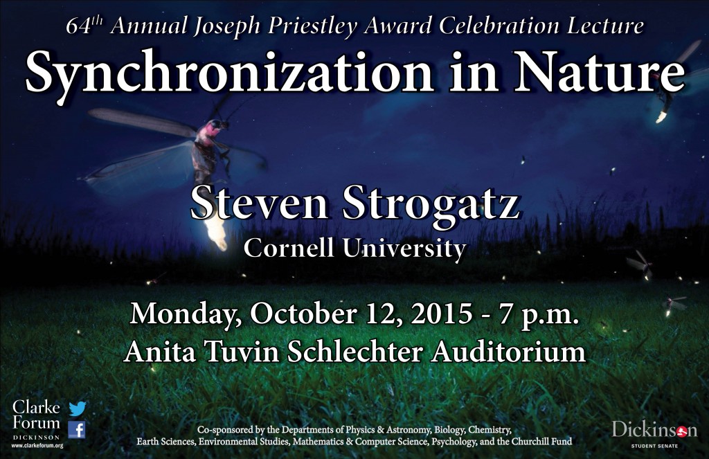 Steven Strogatz – “Joseph Priestley Award Recipient” | Clarke Forum for ...