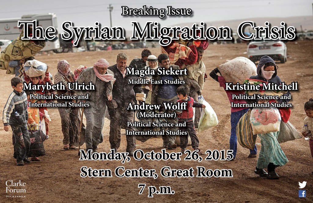 BREAKING ISSUE: The Syrian Migration Crisis | Clarke Forum for ...